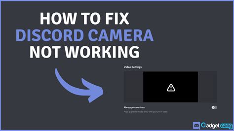 How To Fix Discord Camera Not Working DETAILED Guide