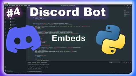 How To Create Embeds With Discord Bots In Python Episode Youtube