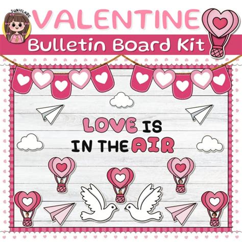 Love Is In The Air Valentines Day Bulletin Board February Craft Door