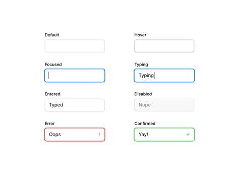 Input States By Harry On Dribbble