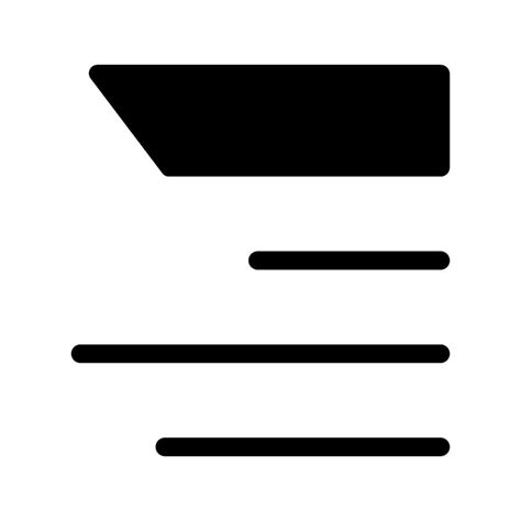 Text Formatting To Right Icon Symbol Design Illustration 46418308