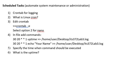 Solved Scheduled Tasks Automate System Maintenance Or Chegg