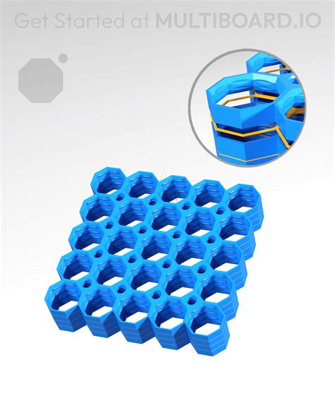 5x5 Multiboard Corner Tile X4 Multi Material Stack 3d Model By Multiboard On Thangs