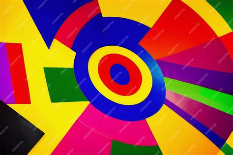 Premium Ai Image Colorful Abstract Background With Concentric Circles