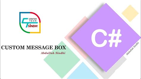 C Custom Messagebox Youtube
