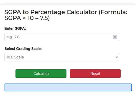 Sgpa Calculator Simple Assessment Measuring Tool