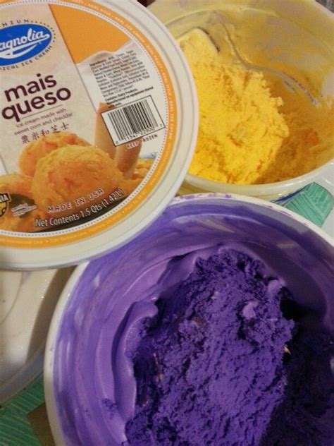 Ube Ice Cream And Corn And Cheese Ice Cream Magnolia Brand