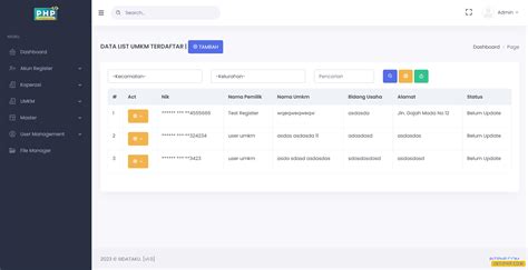 Source Code Sidataku Sistem Informasi Data Tunggal Koperasi Dan Umkm