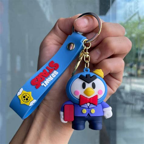 Mr P Brawl Stars Keychain Key Rings Brawl Stars