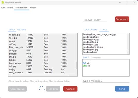 Simple File Transfer Simple File Transfer App For Windows Platform