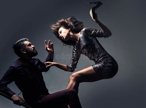 Married Couple And Sexual Problems Concept Dont Touch My Body Woman And Her Boss No Harass