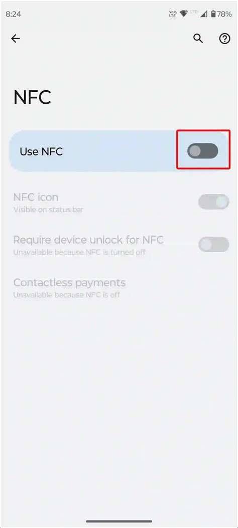 how to turn on or off nfc on android including samsung