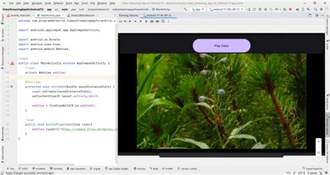 how to build a simple video streaming android tv app using webview in