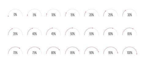 Semicircle Chart Concepts 4635847 Vector Art At Vecteezy
