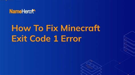 How To Fix Minecraft Exit Code Error