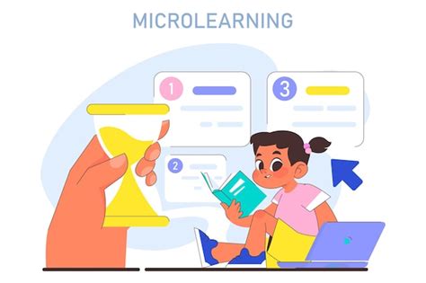 Premium Vector Microlearning Modern Approach To Learning New Information In Small