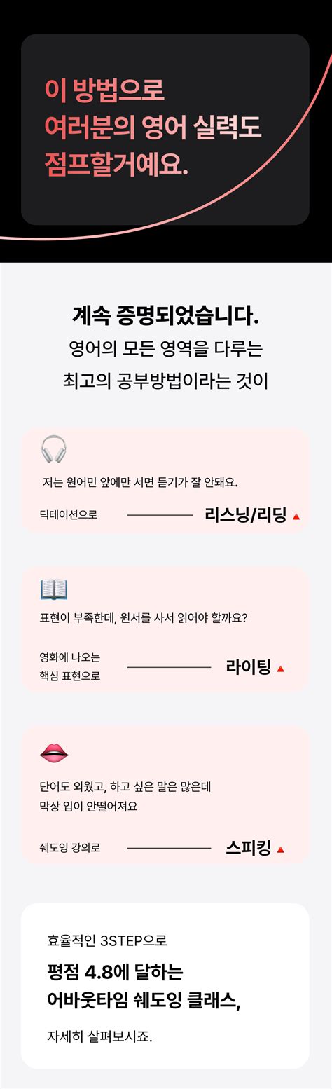영어회화 초보자를 위한 영어 쉐도잉 마스터 클래스