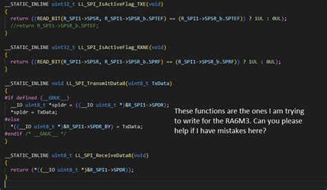 Ra6m3 Spi Register Coding Problem Forum Ra Mcu Renesas