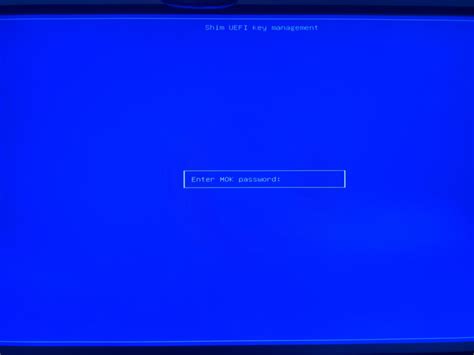 Solved Cant Access Mok Management Menu At Boot Linux Mint Forums