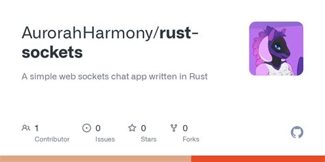 Github Aurorahharmonyrust Sockets A Simple Web Sockets Chat App