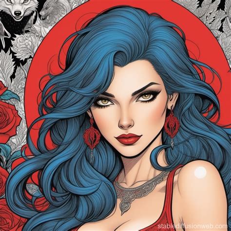 Roxannes Wolf Details Stable Diffusion Online