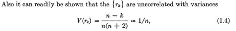 Time Series Variance Of Sample Autocorrelation Ljung Box Cross Validated