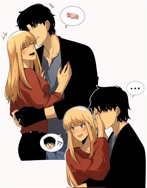 Safebooru 1boy 1girl Black Gloves Black Hair Blonde Hair