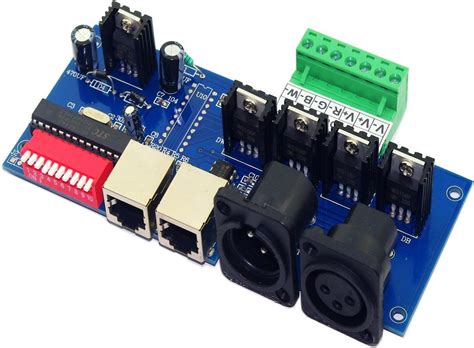 DMX RGBW Channel DMX Controller Decoder Screw Terminals DIP Switch Common Anode Amazon Co