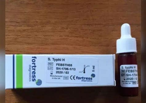 Reagen Widal S Typhi H Fortress