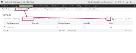 Configlet Group V12 Network Configuration Manager Help