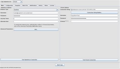 Oracle Connection Capstorm Learning Center