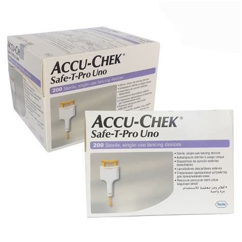 Jual Accu Check Safe T Pro Uno Isi 200 Pcs Shopee Indonesia