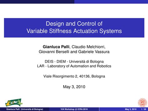 Pdf Design And Control Of Variable Stiffness Actuation Systems