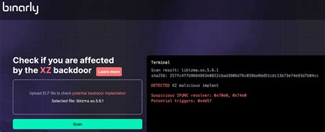 Unveiling The Xz Utils Supply Chain Attack Binarlys Advanced Detection Solution By