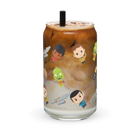 Star Trek The Original Series Chibi Can Glass