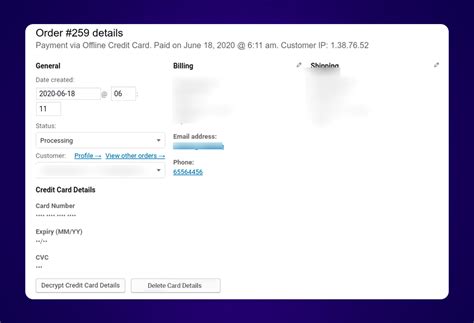 WooCommerce Payment Checkout Plugin Offline Credit Card Checkout Method WordPress Plugin