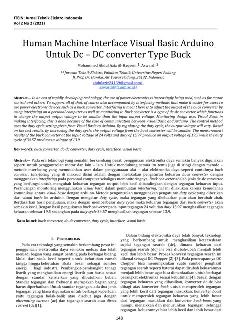 pdf human machine interface visual basic arduino untuk dc dc