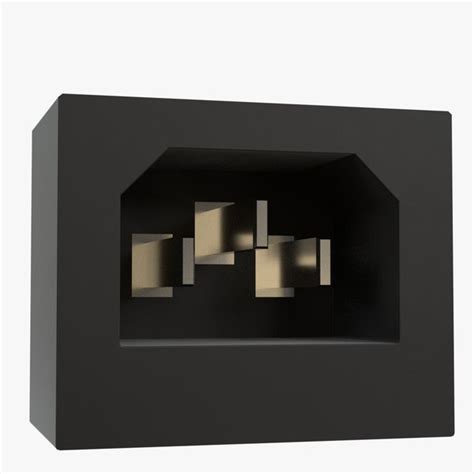 3d Model Power Input Socket Turbosquid 1542796
