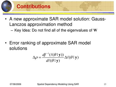 PPT Spatial Dependency Modeling Using Spatial Auto Regression PowerPoint Presentation ID