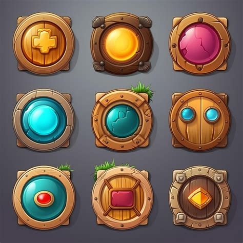 Premium Vector Game Design Ui Buttons