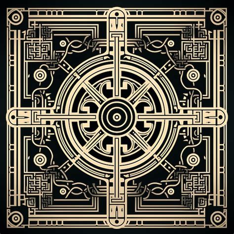 Premium Ai Image Cnc Laser Cut Templar Cross Frame A Frame Featuring The Templar Cross Symb