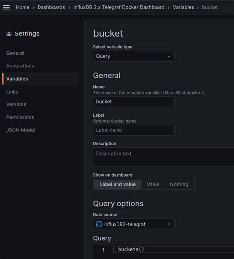 Influxdb2 Query Specific Bucket Name And Set As Default Configuration