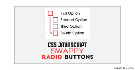 Swappy Radio Buttons With CSS And JavaScript Radio Input Animation