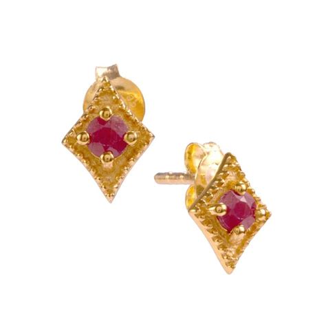 Multi Gemstone Gold Flash Sterling Silver Earrings Available In 8