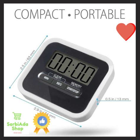 Jual Timer Mini Digital Timer Masak Dapur Countdown Timer Shopee