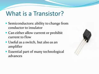 Transistor History And Types PPTX Consumer Electronics Technology Computing