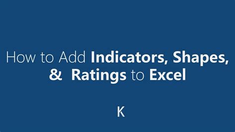 How To Add Traffic Lights In Excel Youtube
