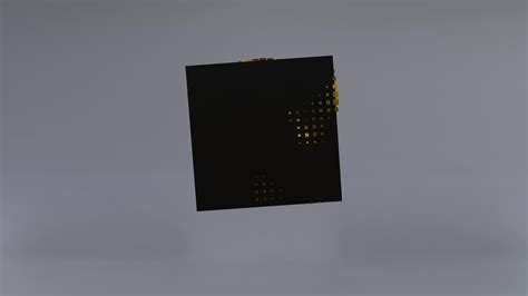 Abstract 3d Animation Of A Black Cube Rotating And Slow Move Up And