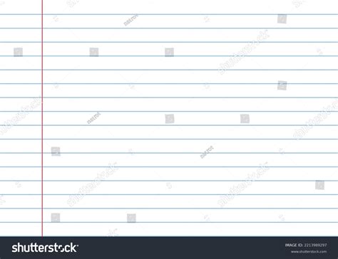 Lined Notebook Paper Background Stock Vector Royalty Free Shutterstock