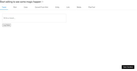 draft js forked codesandbox